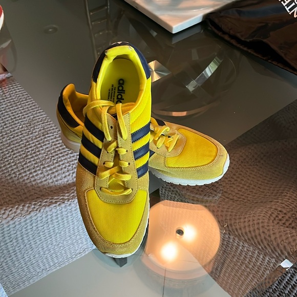 adidas | Shoes | Adidas Size 8 Barely Wont Yellow And Blue Sneakers ...